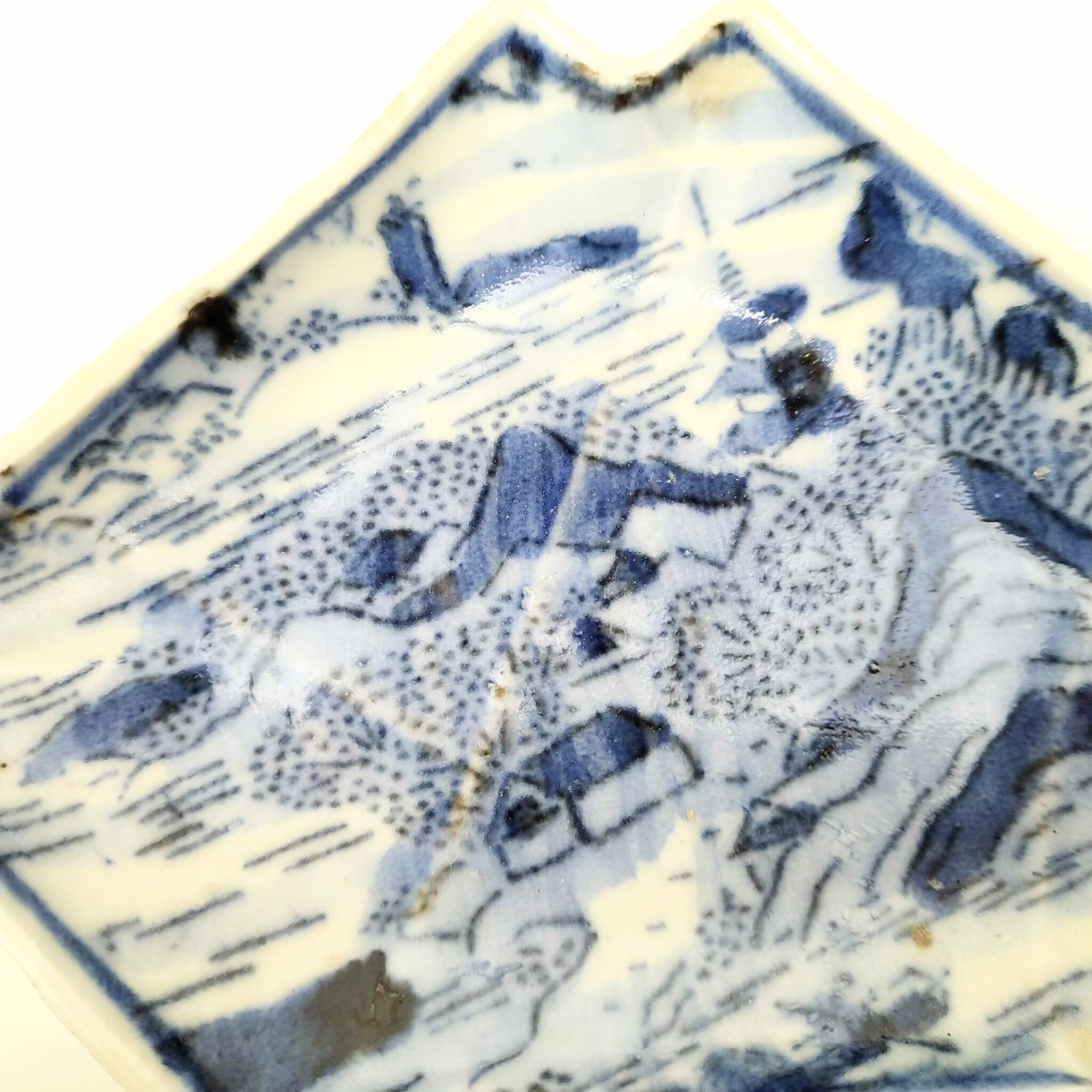 Imari ware blue and white paper printed dish, set of 5 – Antique Nishikawa